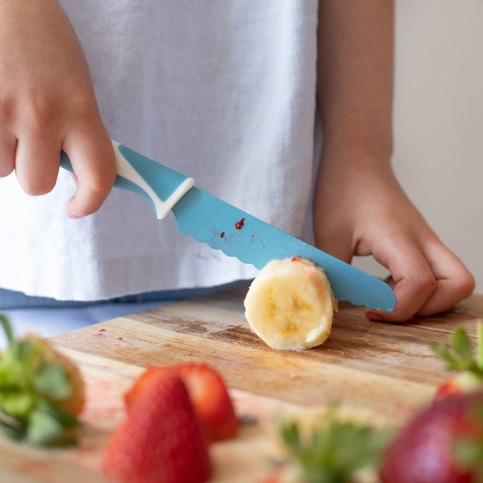 KiddiKutter Child Safe Knife Sky Blue – Connecting The Dots Through Play