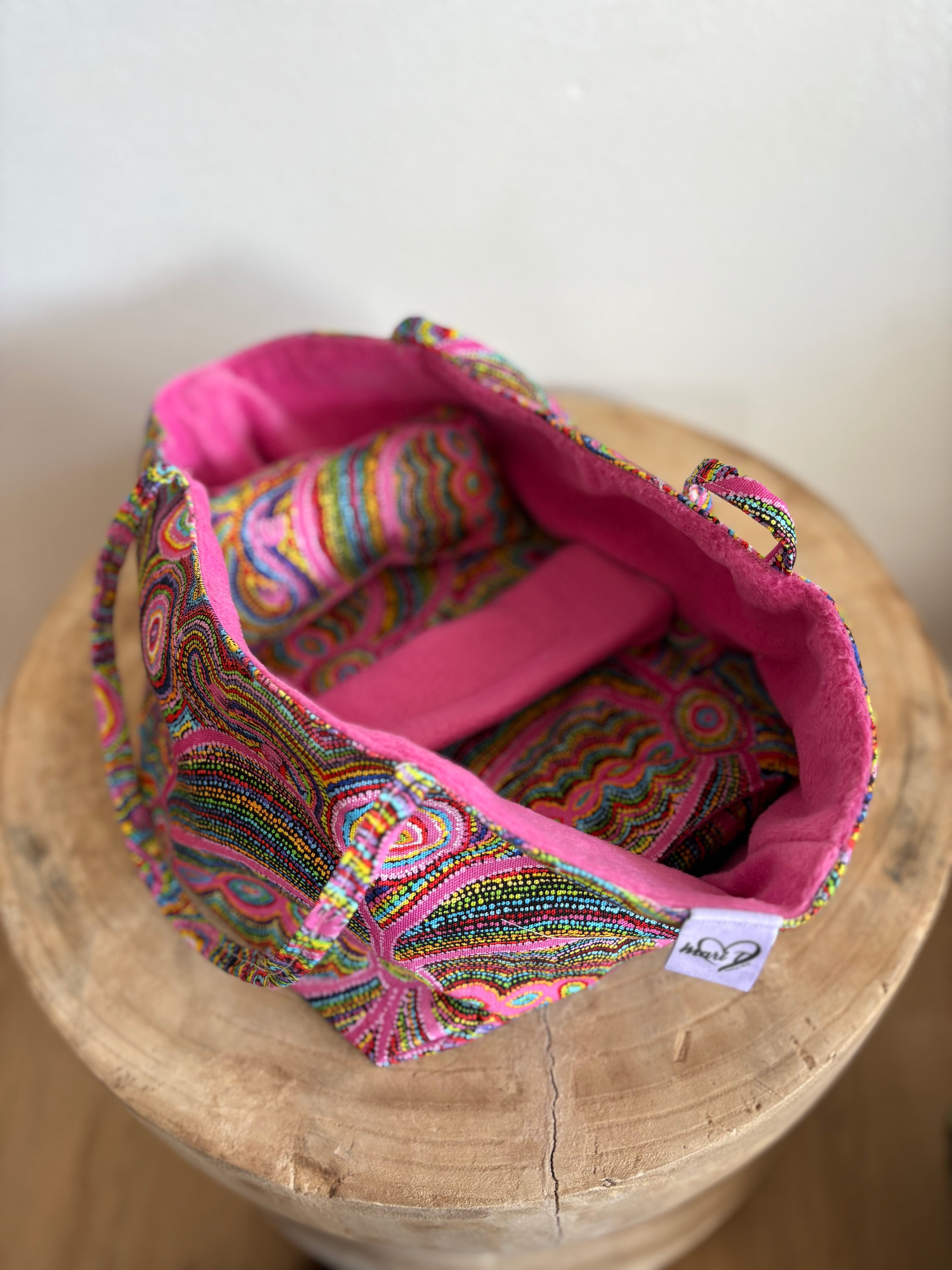 Carry Bag Set (Pink Design) – Connecting The Dots Through Play