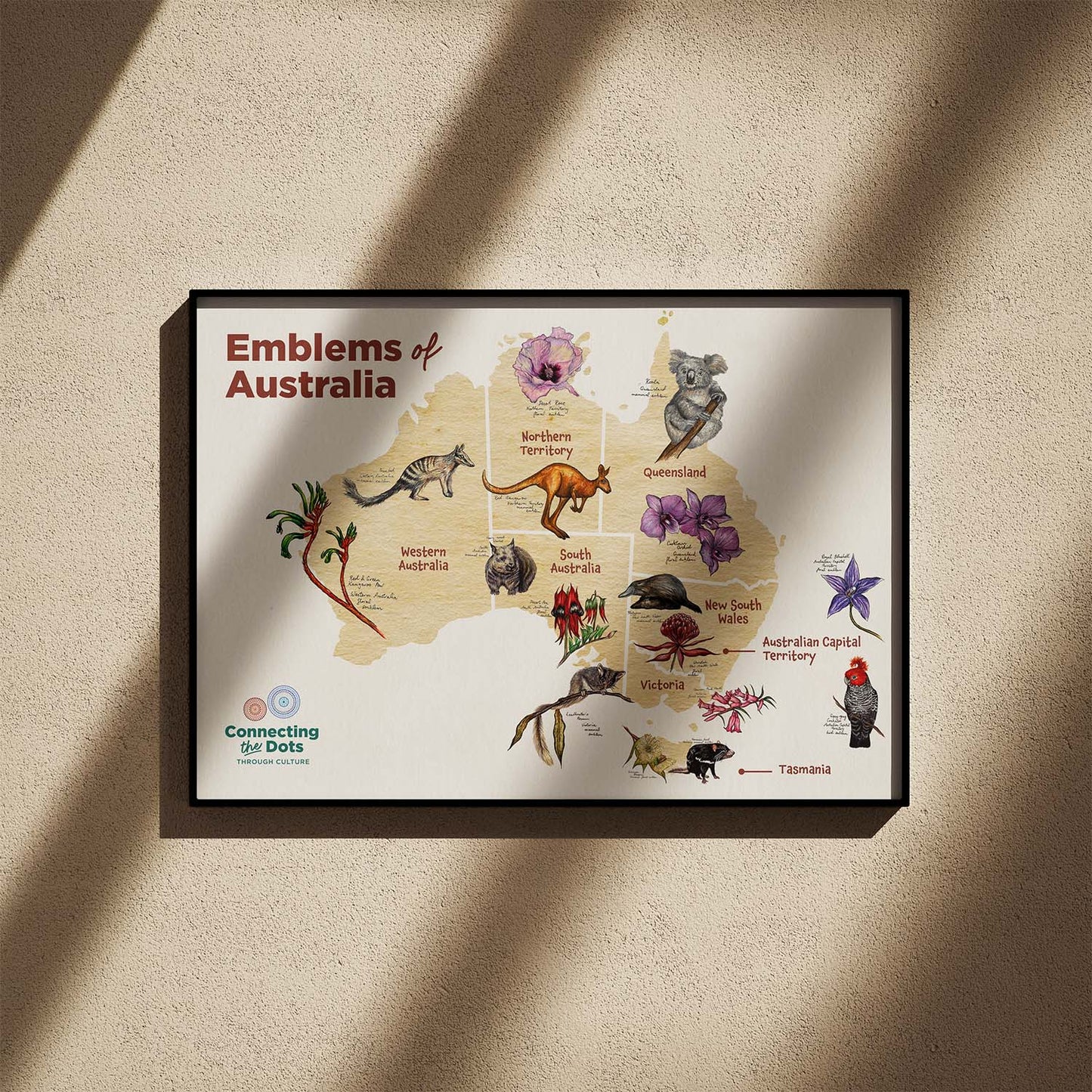 Emblems of Australia Map – Connecting The Dots Through Play