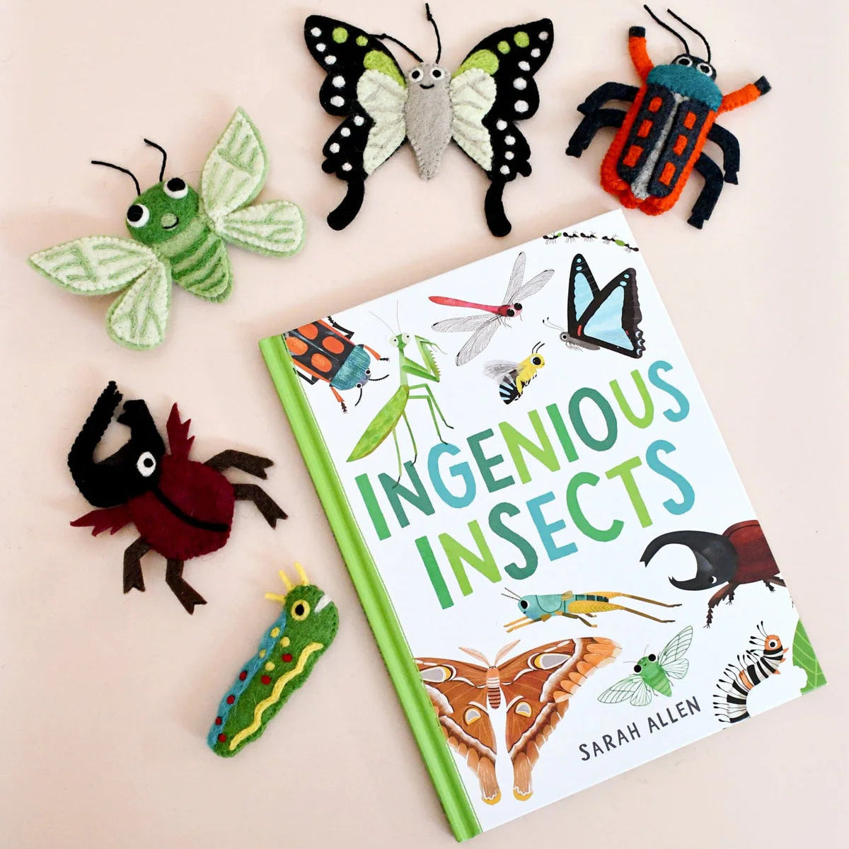 Ingenious Insects Finger Puppets & Book Set by Sarah Allen – Connecting ...
