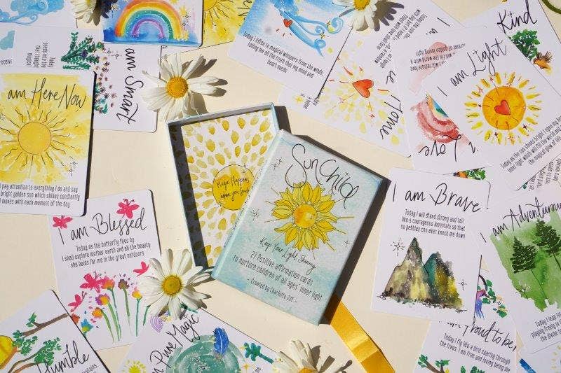 SunChild Affirmation Cards, 27 pcs – Connecting The Dots Through Play