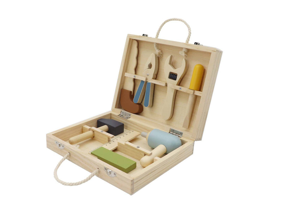 Wooden Kids Tool Box – Connecting The Dots Through Play