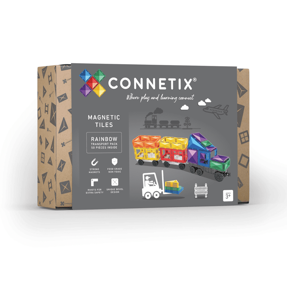 CONNETIX Rainbow Transport Pack 50 pc – Connecting The Dots Through Play
